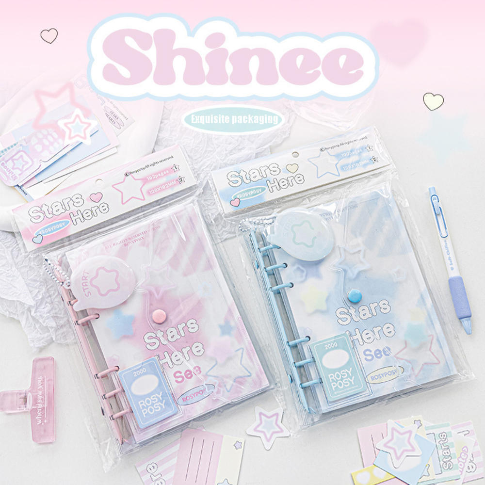 ROSYPOSY Star Binder NoteBook - Pink – Crazily Kawaii