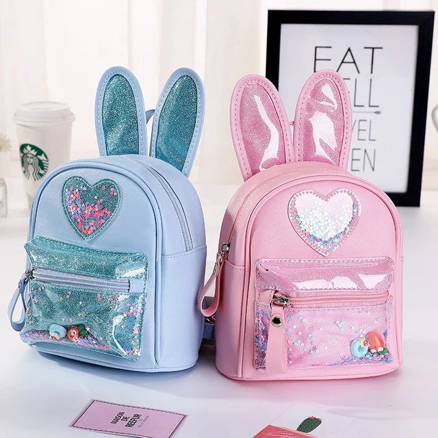 Bunny Heart Sequin kids backpack – Crazily Kawaii